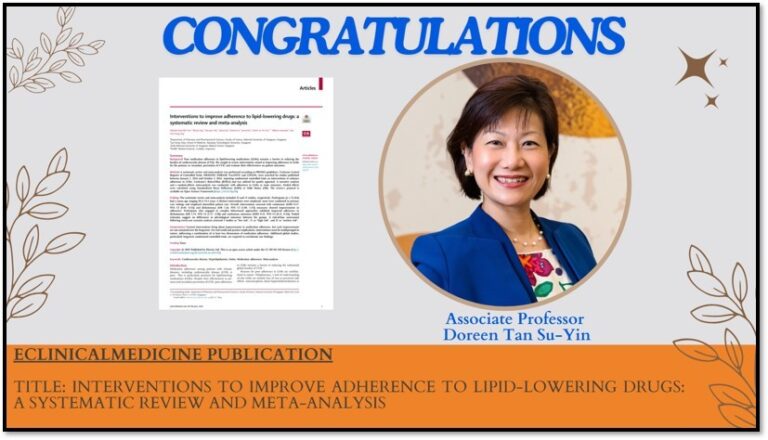 eClinicalMedicine Publication - A/Prof Doreen Tan - NUS Pharmacy and ...